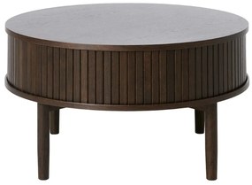 Designový konferenční stolek Palomino 85 cm tmavě hnědý dub