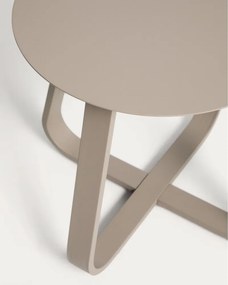 Kovový kulatý zahradní stolek ø 48 cm Tamaris – Kave Home
