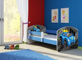 Dětská postel - Blue car 2 160x80 cm modrá