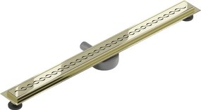 Mexen Flat 360° M18 otočný lineární odtok 90 cm, zlatý - 1523090-40