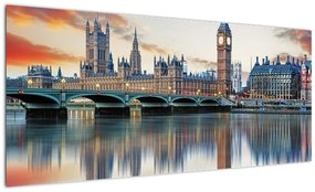 Obraz Londýna, Big ben (100x40cm)
