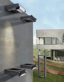 LED vnější nástěnné osvětlení Frame světla šedá
