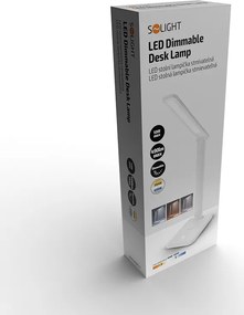 LED stolní lampička 10W, 490lm, změna CCT, stmívání, bílá