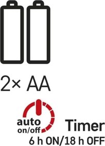 Vánoční osvětlení EMOS D3AW07 ZY1952 20LED nano řetěz měděný 1,9m 2xAA teplá bílá s časovačem