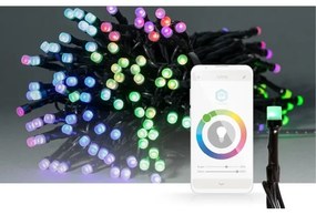 Nedis WIFILX01C84 - LED RGB Venkovní řetěz 84xLED/8 funkcí 13m IP65 Wi-Fi Tuya