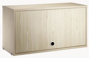 Skříňka pro modulární regálový systém's výklopnými dveřmi String System
