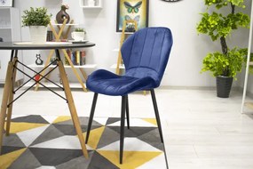 Set dvou jídelních židlí TERNI modré (2ks)