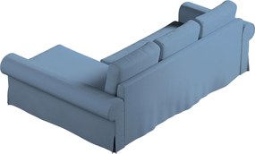 Potah na pohovku IKEA Backabro rozkládací se šezlongem barva modrá látka pletený vzor