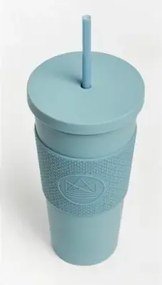 Neon Kactus Pohár na pití s brčkem 625 ml modrá / plast