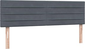 Box spring postel s matrací tmavě šedá 160x210 cm samet 3316312