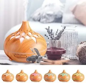 SIXTOL Palm světlé dřevo / Aroma difuzer / 500ml / 12 W / Automatické