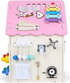 2Kids Toys Activity board Domeček růžový / od 3 let