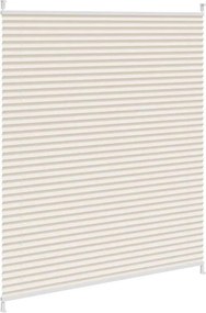 Plisovaná roleta 100 x 125 cm krémová 240642