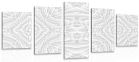 5-dílný obraz s kaleidoskopovým vzorem