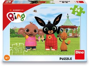 DINO Puzzle Králíček Bing na zmrzlině 24 dílků 26x18cm skládačka dn351684