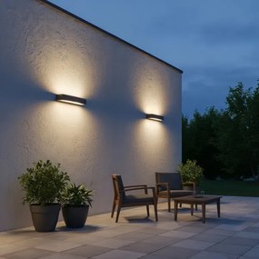 Ideal Lux - Venkovní nástěnné svítidlo ANDROMEDA 2xE27/60W/230V IP55 černá