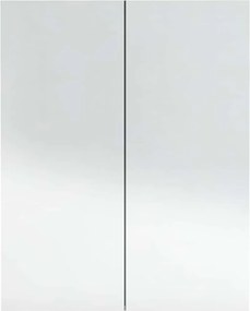 Koupelnová skříňka se zrcadlem 60 x 15 x 75 cm MDF antracitová 331529