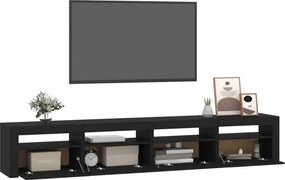 vidaXL TV skříňka s LED osvětlením 240x35x40 cm [3152763] Barva: Černá