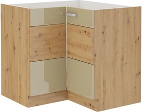 Kuchyňská skříňka Artisan 90x90 DN 2F BB Barva dvířek cappuccino lesk
