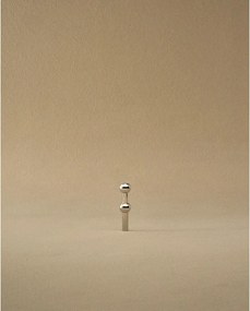 Kovová váza v leskle stříbrné barvě (výška 10 cm) Nagel – STOFF Nagel