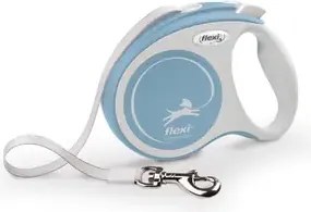 FLEXI Vodítko Comfort Plus S světle modré / Samonavíjecí / pásek / 5 m