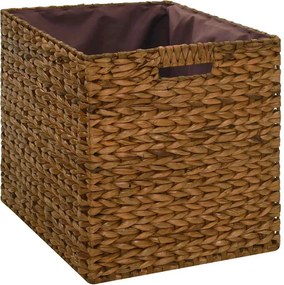 Lavice se 2 košíky z mořské trávy 71 x 40 x 42 cm hnědá 246118