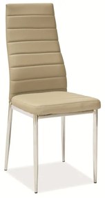 SIGNAL Jídelní židle - H-261 Chrom, ekokůže, chromované nohy, různé barvy na výběr Čalounění: černá (ekokůže)