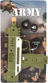 Dětský samopal 17,5 cm / Dětská zbraň / Plast / Světlo a zvuk / 2 barv