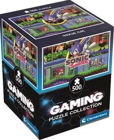 CLEMENTONI Puzzle Gaming Collection: Sonic II / 500 dílků / od 14 let