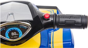 LEAN CARS Elektrická čtyřkolka se zvuky a světly 551-G modrá