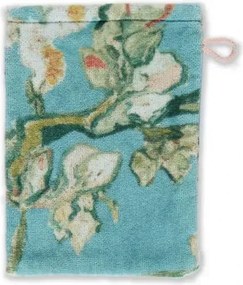 BH Van Gogh ručníky z vysoce kvalitního bavlněného froté Mandlové květy, modré (Luxusní froté ručníky s obrazem Vincenta Van Gogha - Mandlový květ )