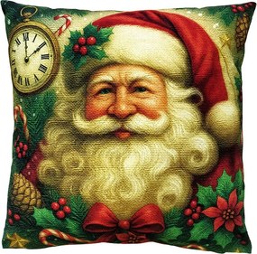Dekorativní vánoční polštář Santa - 45*45*4 cm