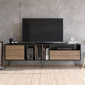 TV stolek Mistico II 180 cm ořech/černý