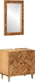 Sada koupelnových skříněk 2 ks 62 x 33 x 58 cm 3310177