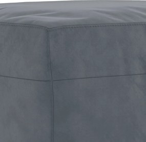 vidaXL 3dílná sedací souprava s polštáři samet [3202025] Barva: Tmavě šedá
