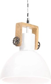 Industriální závěsné svítidlo 25 W bílé kulaté 30 cm E27 320539