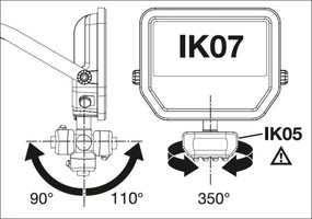 LED reflektor s pohybovým čidlem LEDVANCE FLOODLIGHT černý 41W/27W 6000lm/4000lm 4000K neutrální bílá IP65