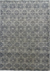 Ručne viazaný kusový koberec Diamond DC-JK 1 SILVER / BLACK, 180x275, šedá, chodba / predsieň, Diamond Carpets India