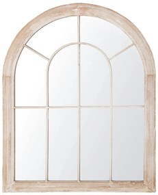 Nástěnné zrcadlo v béžovém rámu 69 x 88 cm EMBRY Beliani