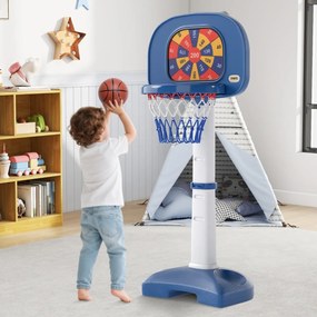 Costway 4 v 1 Sada dětských basketbalových košů 100-140 cm Výškově nastavitelný