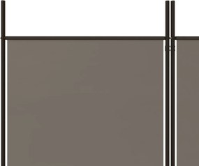 vidaXL 6dílný paraván 300x200 cm textil [350238] Barva: antracitová