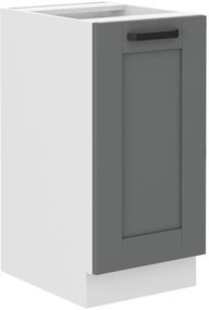 Kuchyňská skříňka LUNA bílá 40 D 1F BB barva dvířek: šedá Dust