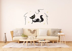 Samolepka na zeď Okouzlující Kočka | 65 x 85 cm | DFL0416