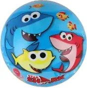 TEDDIES Míč Baby Shark / 14 cm / PVC / v síťce / od 3 let