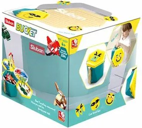 Sluban Bucket Bricks M38-B0829 Kbelík s kostkami zelený / Počet dílků|