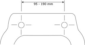 WENKO 22402100-WC sedátko SAMOS 44,5x37,5 cm šedá/stříbrná