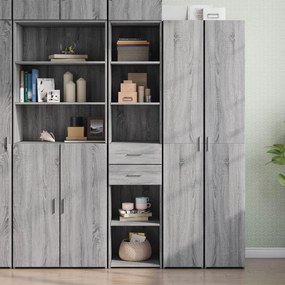 Skříň highboard šedá sonoma 40 x 42,5 x 185 cm kompozitní dřevo 3281446