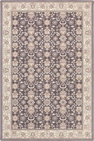Agnella vlněný koberec Isfahan Kantabria Antracitový Rozměr: 100x180 cm
