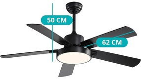 Stropní ventilátor s osvětlením a dálkovým ovládáním