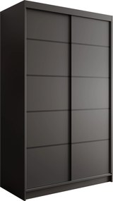 ADRK Furniture Posuvná skříň Lizi 120 SW-LIZ-120-BB
